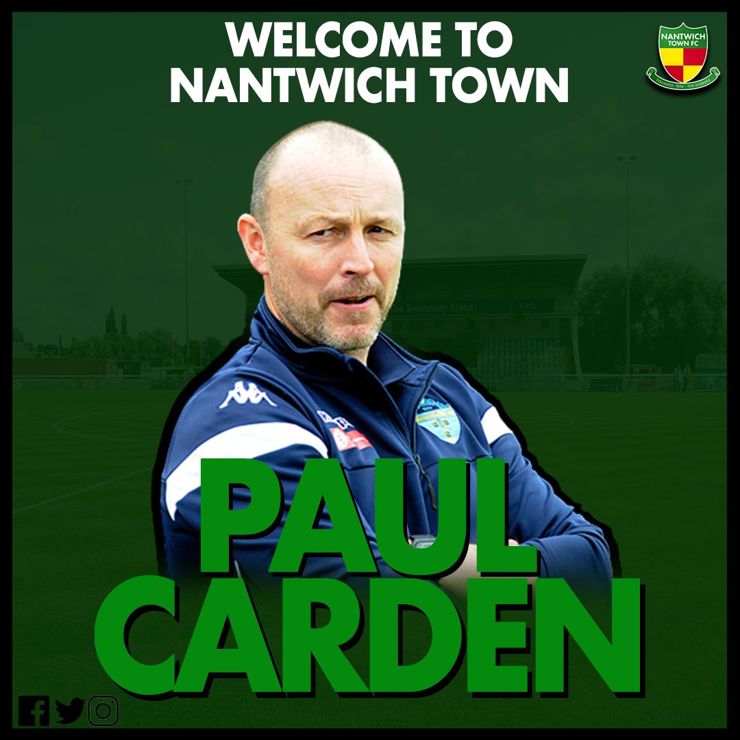 New Nantwich Town manager Paul Carden hopes to keep the Dabbers in the ...