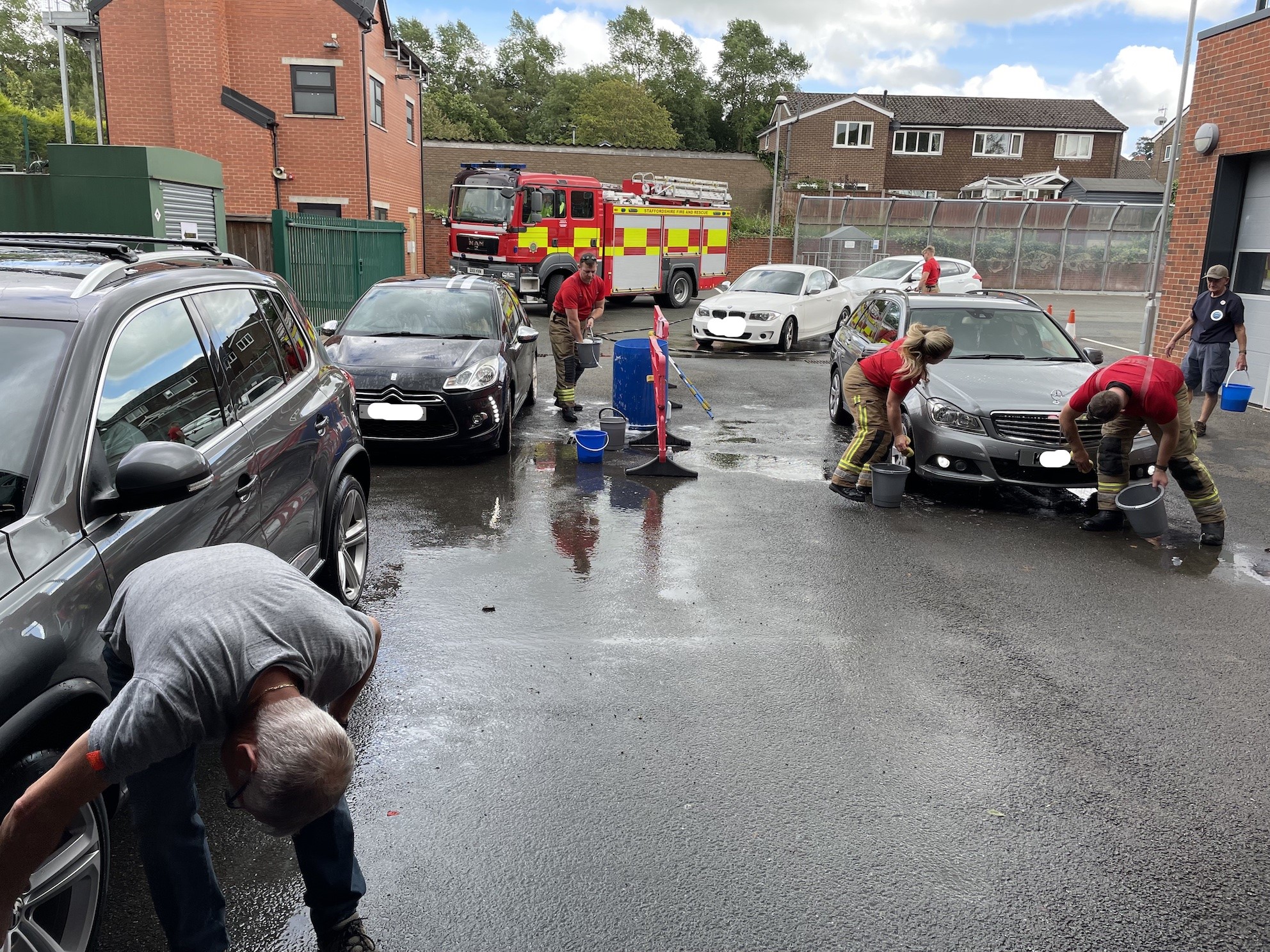 Leek Fire Station car wash raises over £700 for charity - Moorlands Radio